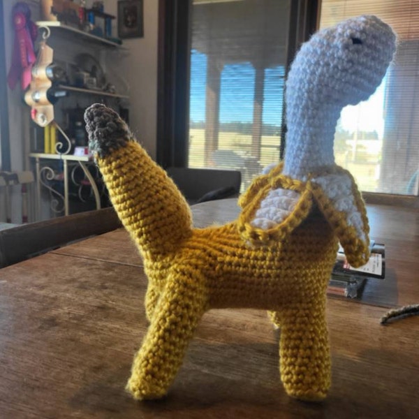 Bananasaurus Dinosaur NO SEW Crochet Pattern - Etsy