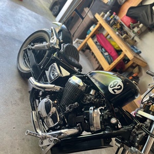 Custom Made Motorcycle Tank Number Decal Sticker Cafe Racer - Etsy