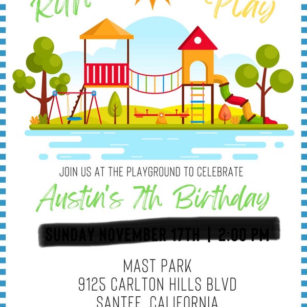 Water Park Birthday Party Invitation, Water Park Party Invitation ...