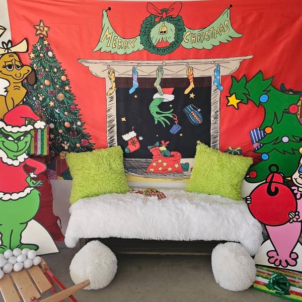 FOAMBOARD - GRINCH- Inspired by the Grinch - Large Party Props & Event ...
