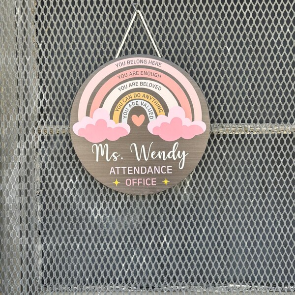 School Social Worker Office Sign, Social Worker Door Hanger ...