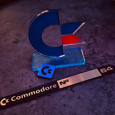 Commodore C64 Label / Aufkleber / Sticker / Badge / Logo 11cm X 1,1cm ...