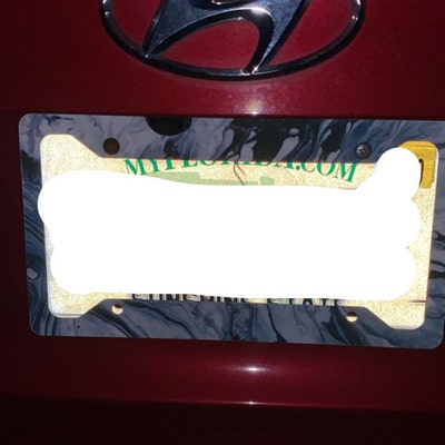 Marble Monogram License Plate Marble Like Monogram Car Tag Personalized ...