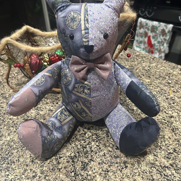 Memory Necktie Bear - Etsy