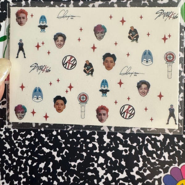Stray Kids SKZOO Version 2| Stray Kids Waterslide Nail Decals| SKZ Nail ...