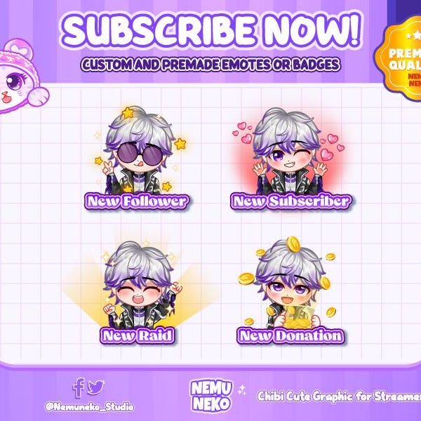 Custom Animated Facecam Overlay / Webcam Overlay in Cute Style or ...