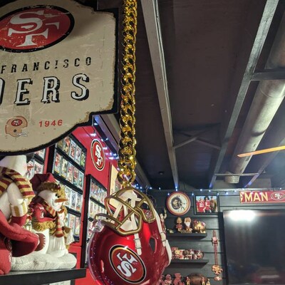 San Francisco 49ers Mini Helmet Gold Fan Chain/necklace Perfect for ...