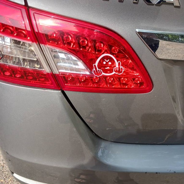 Double Flipping the Bird Vinyl Decal - Etsy