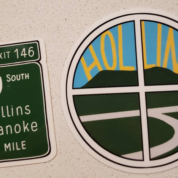 Hollins University/hollins College I-81 South Exit 146 Sign Sticker - Etsy