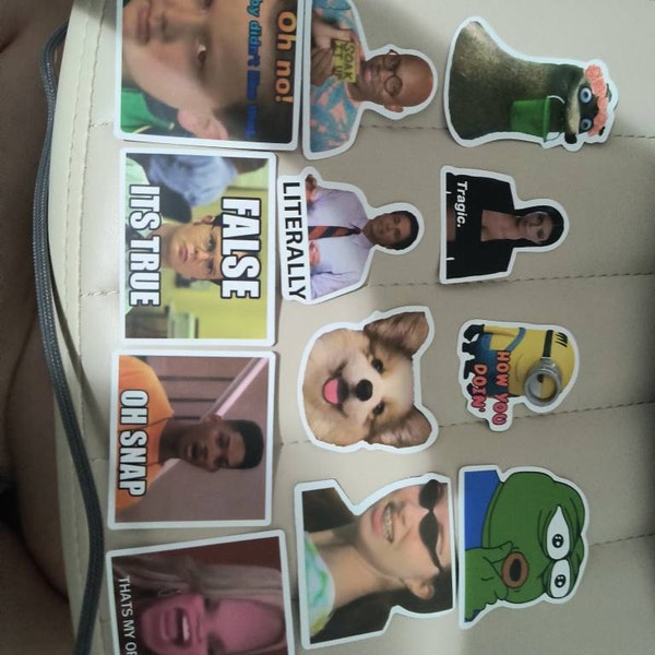 10-100 Throwback Memes and Funny References Sticker Pack - Etsy