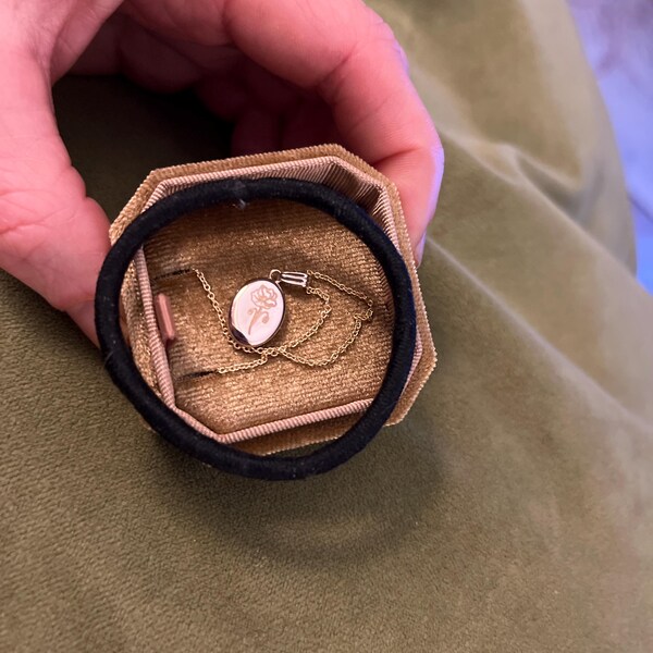 Round Circle Mini Locket, Gold Filled, Silver, Minimalist Personalized ...