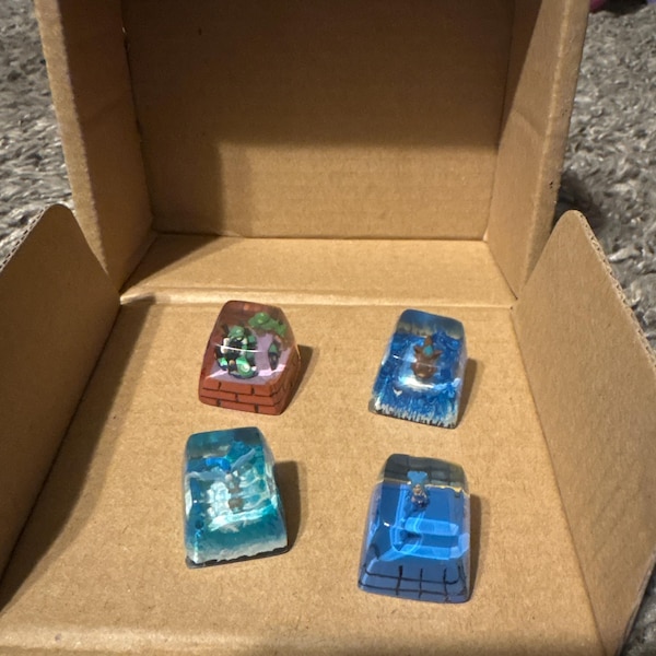 Axolotl Artisan Keycap, Custom Keycap, Artisan Keycap, Cherry Mx ...