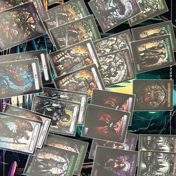 Stained Glass Art Token MTG Token Bundle Magic Token Bundle MTG Stained ...