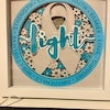Cancer Awareness Shadow Box SVG/ Fight Cancer 3D Layer SVG/ Pink Ribbon ...