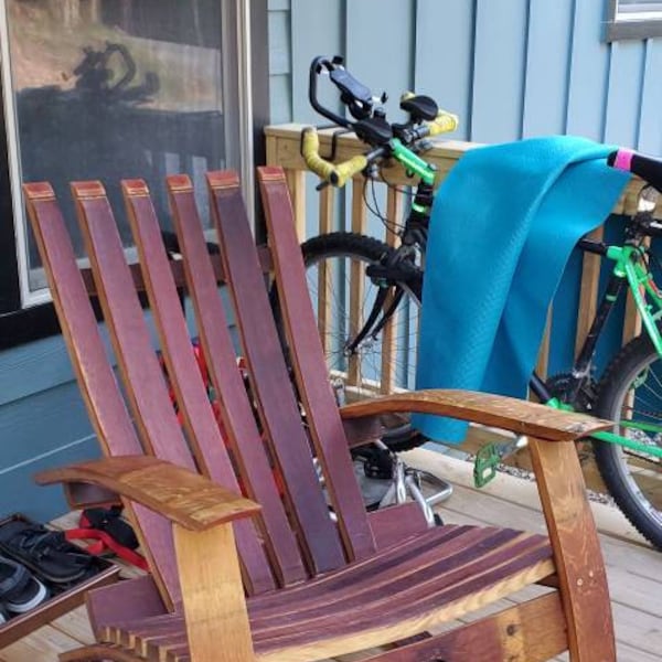 DIY - Vintage Oak Wine Barrel Bench Kit - Reclaimed Wood - Indoor ...