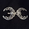 Moon Cloak Cloakclasp Double Moon Cape Closure, Fibula, Penannular - Etsy