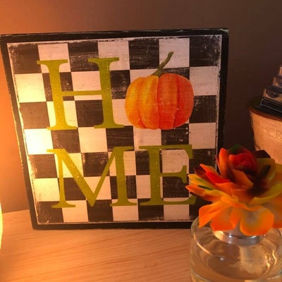 Handmade Antique Vintage ART PRINT Primitive Fall Owl on - Etsy