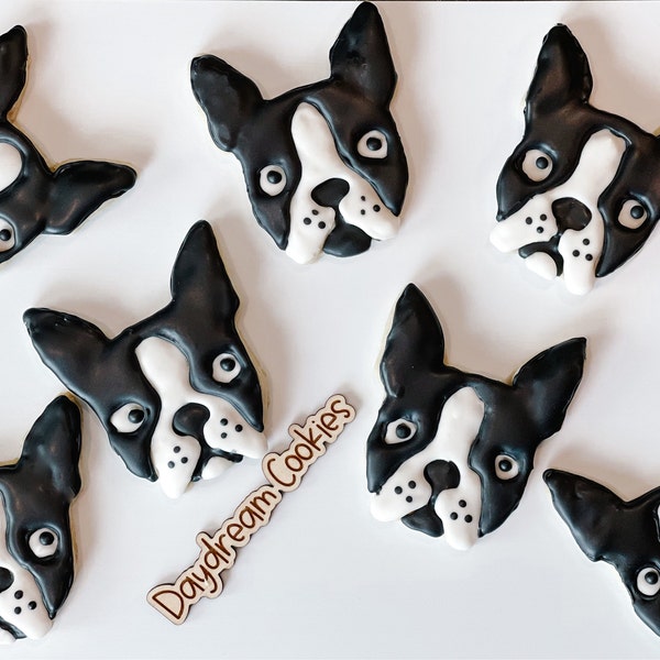 Cole the Boston Terrier - Boston Terrier Cookie Cutter - Dog Face ...