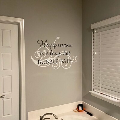 Wall Decal for Bathroom, Bathroom Decal, Bubble Bath Decal, Guest ...