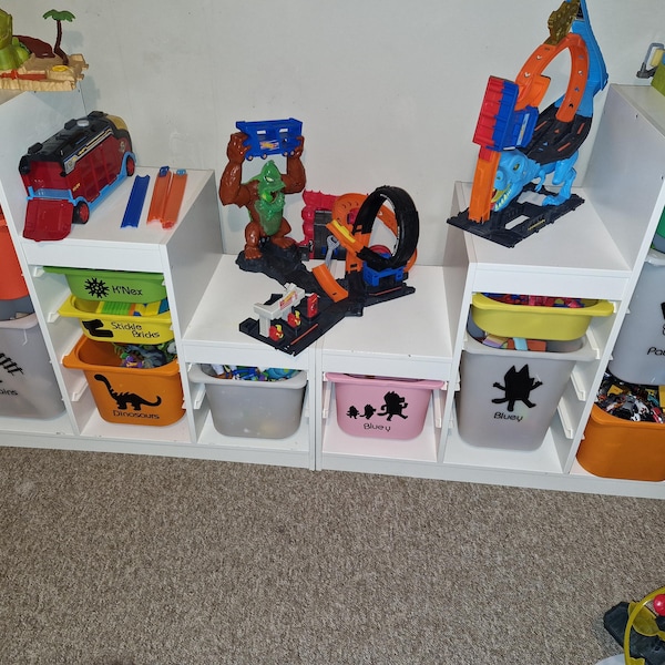 Toy Storage Decals Toy Labels Toy Box Stickers Self-adhesive ...
