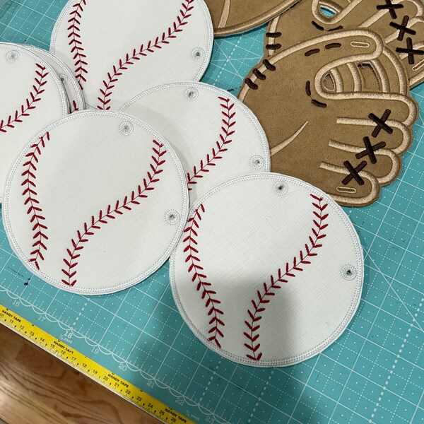 Baseball Banner in the Hoop Project Machine Embroidery Applique Design ...