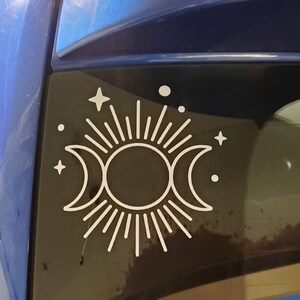 Pagan Decal Triple Goddess Decal Witchcraft Witchy Wicca/wiccan Triple ...