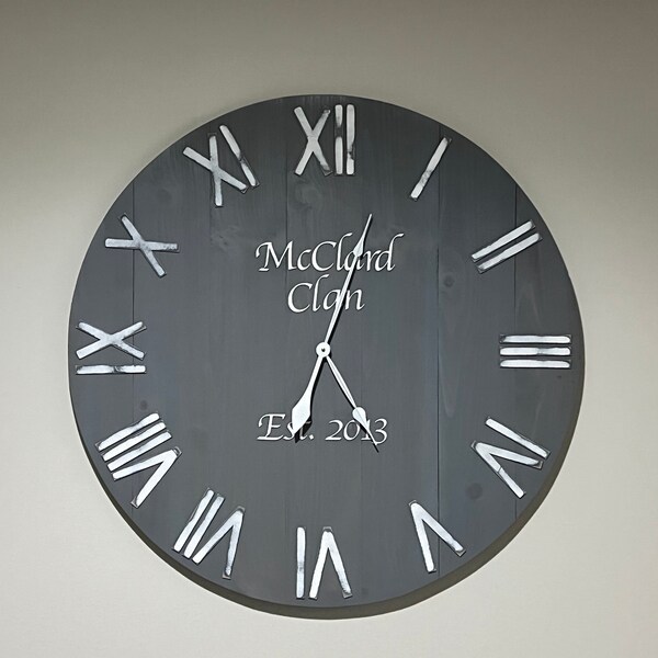 36 Oversized Wall Clock, Farmhouse Home Decor - Etsy