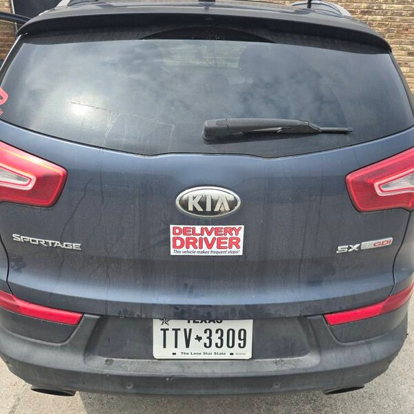 Delivery Driver Vinyl Waterproof Sticker Car Decal Magnet Food ...