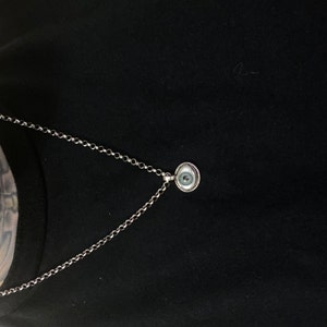 Simple Sterling Silver Glass Eye Necklace choose Your Own - Etsy