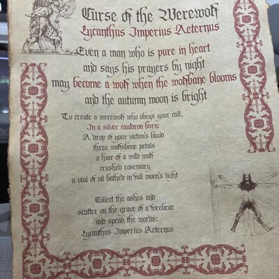 The Spells of Astoroth Bedknobs and Broomsticks Inspired Spell Book ...