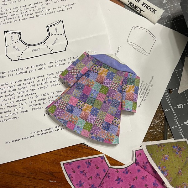 OH SEW EDITH Versatile Dress & Cape Doll Pattern Edith Flack Ackley ...