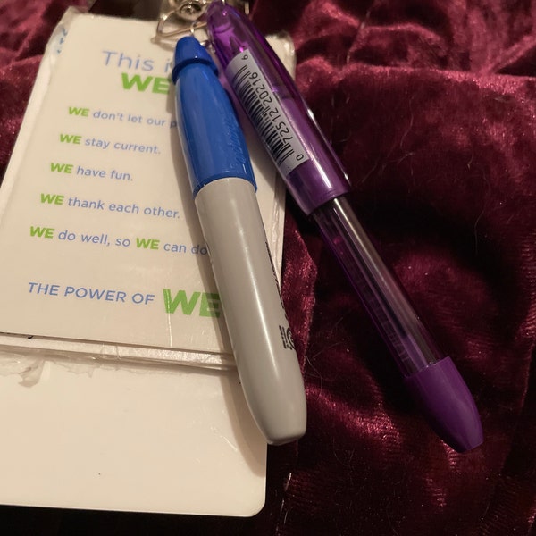 Sharpie and Pen Keychain | Badge Reel Sharpie | Badge Reel Pen ...