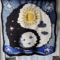 Alien Blanket Crochet Pattern, Row by Row, Grid, Single Crochet, C2c ...