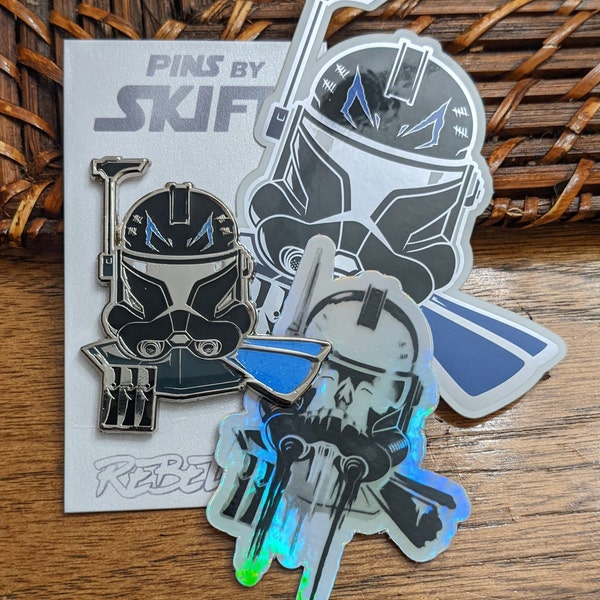 Star Wars Captain Rex Clone Trooper Decal 2.75x3" - Etsy