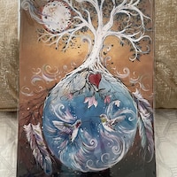 Turtle Island by Donna Langhorne Indigenous Art Print, First Nations ...