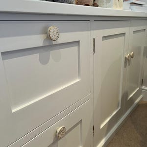 Half Moon Marble & Wood Knob With Brass Strips Artistic Cabinet Knob ...