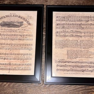 Star Spangled Banner Printable Vintage Star Spangled Banner Music Cover ...