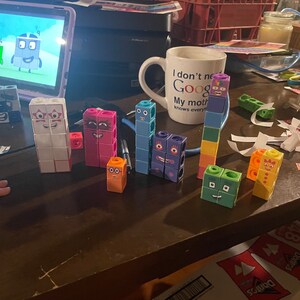 Alphablocks Face Stickers A-Z for 2cm Mathlinkcube/blocks A4 Stickers ...