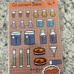 Cute Microbiology Basics Lanyard Kawaii Science | Etsy