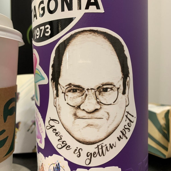 George is Gettin Upset Seinfeld Vinyl Laptop Sticker | Phone Decal - Etsy