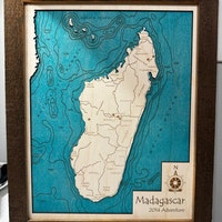 Croton Pond, MI 3D Wood Map | Custom Nautical Map, Cabin Decor, Lake ...
