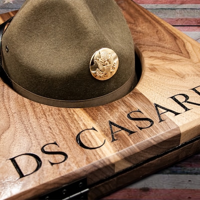 US Army Drill Sergeant Campaign Hat Press/plaque 14.5x15.5 DI Hat Press ...