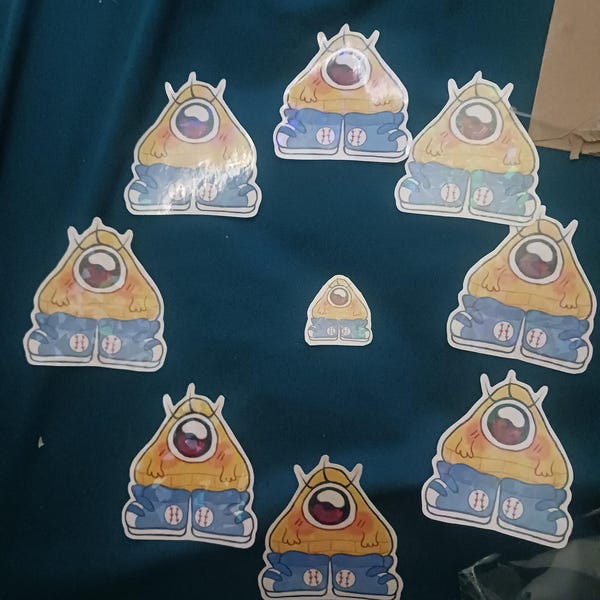 Baby Bill Cipher Holographic Sticker || Gravity Falls Book of Bill - Etsy