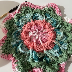 Flower Puddles Mandala Blanket Crochet Pattern - Etsy