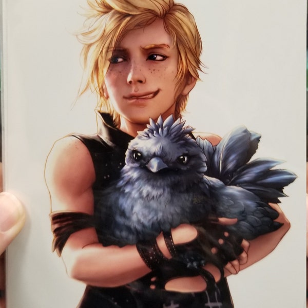 FFXV Prompto "pickin up Chicks" Art Print Chocobo - Etsy