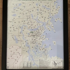 Fallout 4 Commonwealth National Park Map Style Print 16x20 - Etsy
