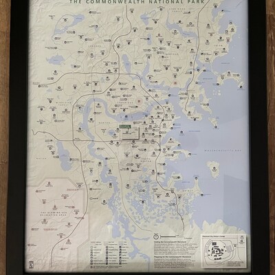 Fallout 4 Commonwealth National Park Map Style Print 16x20 - Etsy