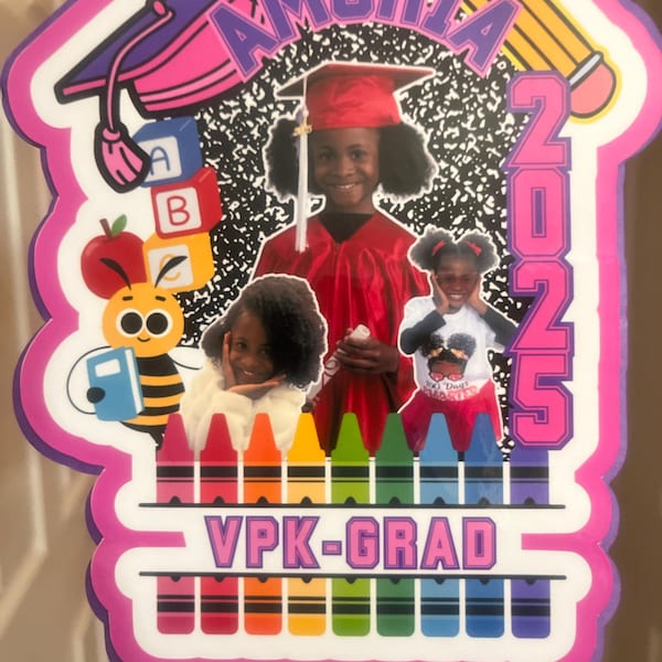 Kindergarten/pre-k Graduation Fans, Custom Graduation Fans, Big Head ...