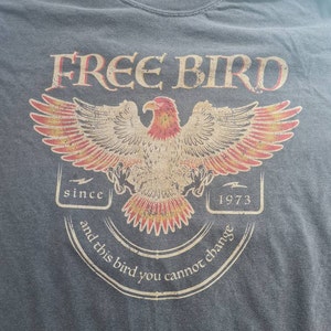 Free Bird Shirt, Comfort Colors Band Tshirt, Old School Band T-shirt ...