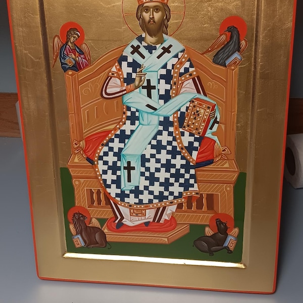 Icon of the Archangel Michael at the Second Coming of Christ,byzantine ...